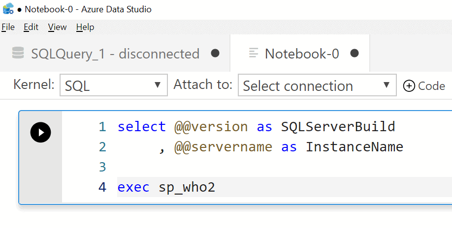 Using Notebooks in Azure Data Studio – SQLServerCentral