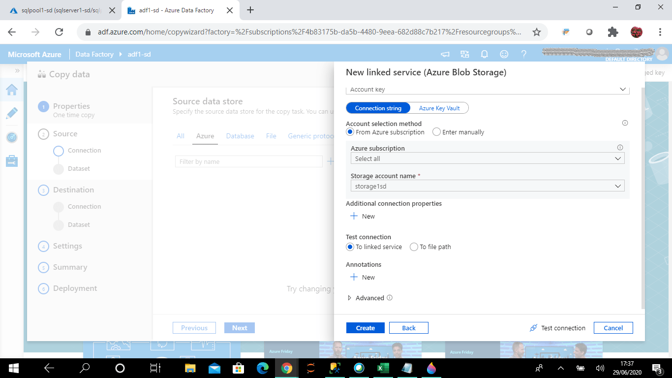 Loading data in Azure Synapse Analytics using Azure Data Factory – SQLServerCentral