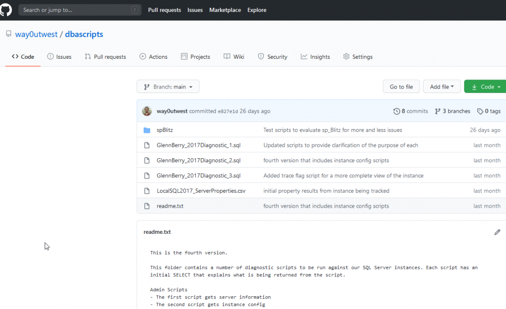 Basic Git for DBAs: Making Changes in GitHub – SQLServerCentral