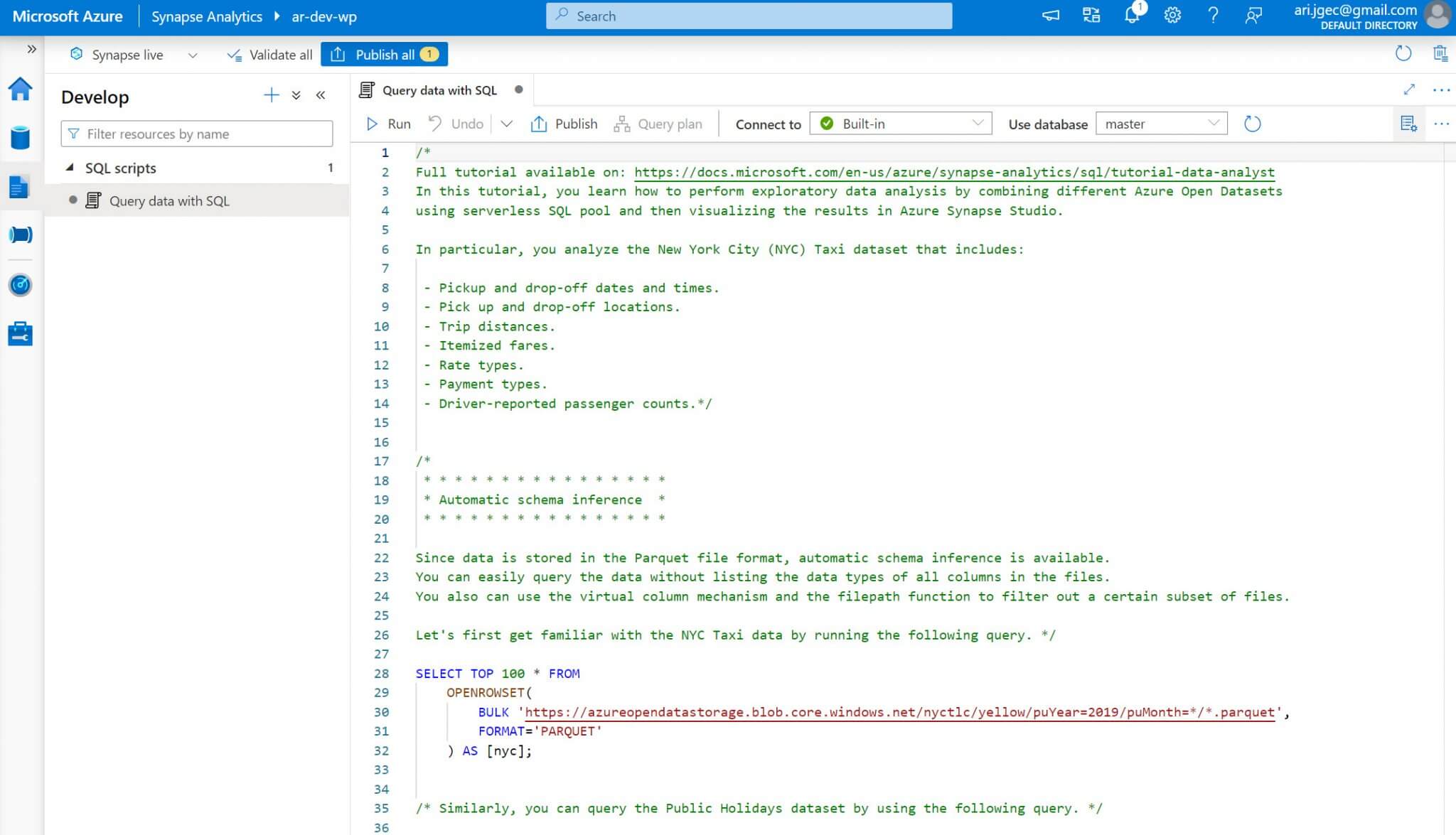 Exploring Knowledge Center in Azure Synapse Analytics – SQLServerCentral