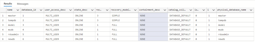 Basic Checks on a New AWS RDS SQL Server – SQLServerCentral