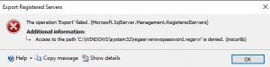 Exporting and Importing Registered Servers in SSMS – SQLServerCentral