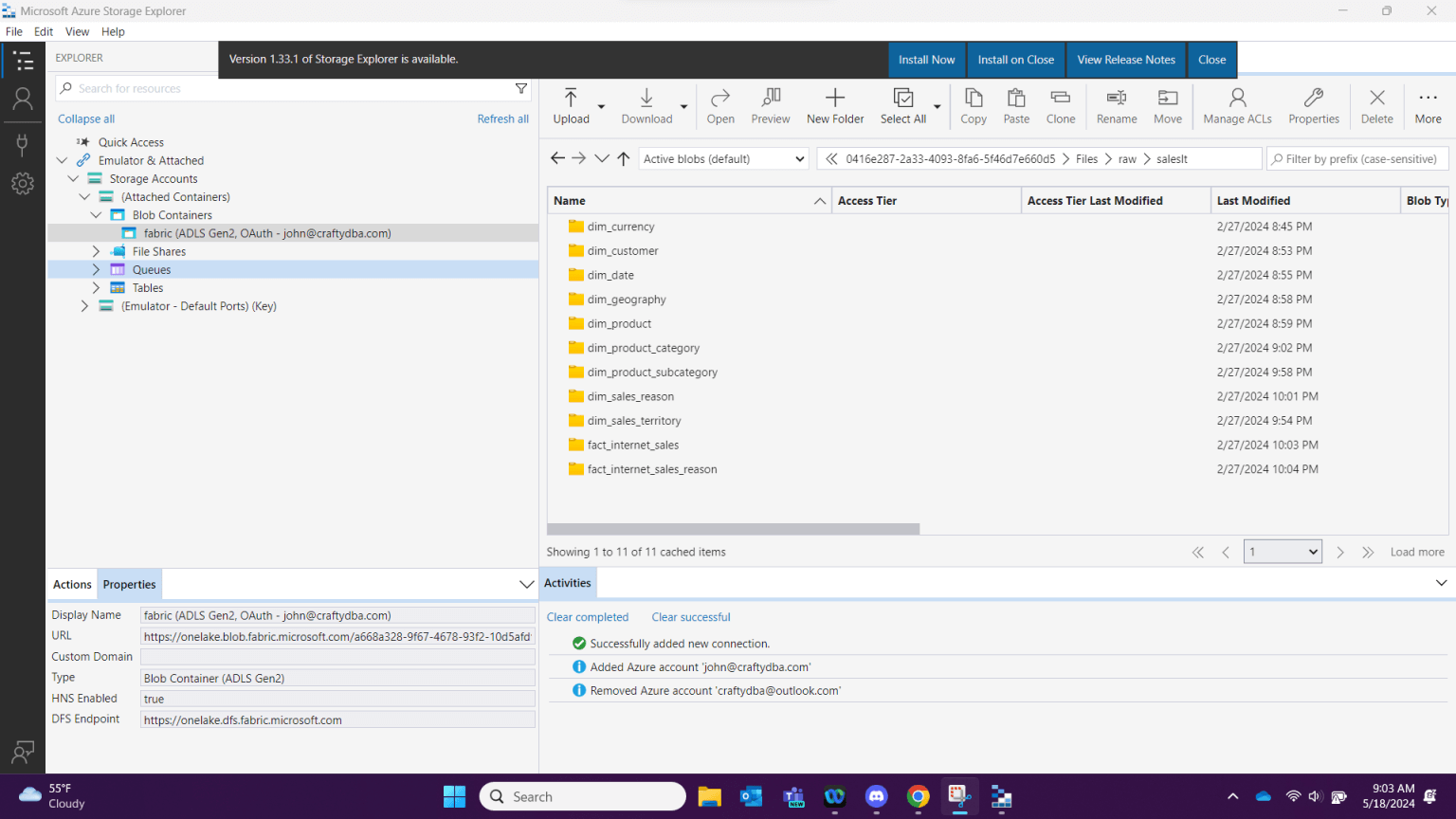 Control OneLake with Storage Explorer – Data Engineering with Fabric – SQLServerCentral