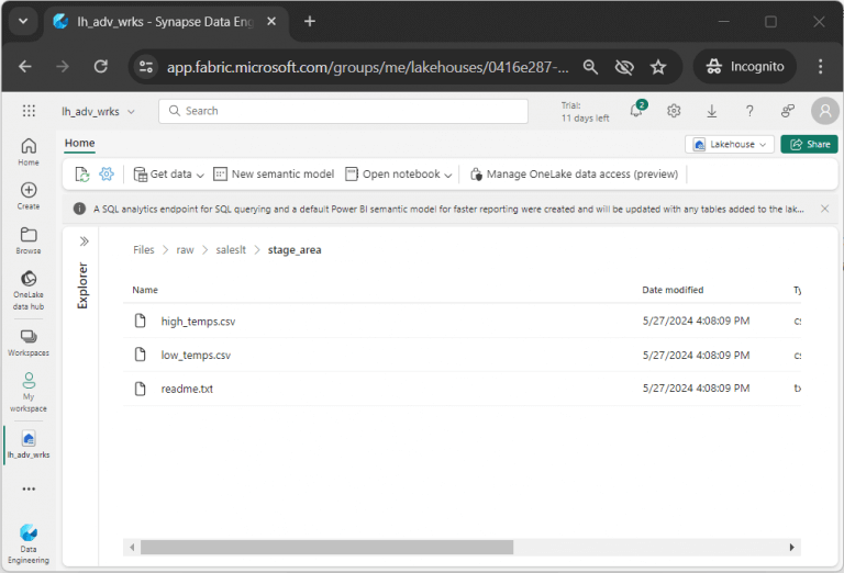 Control OneLake with Storage Explorer – Data Engineering with Fabric – SQLServerCentral