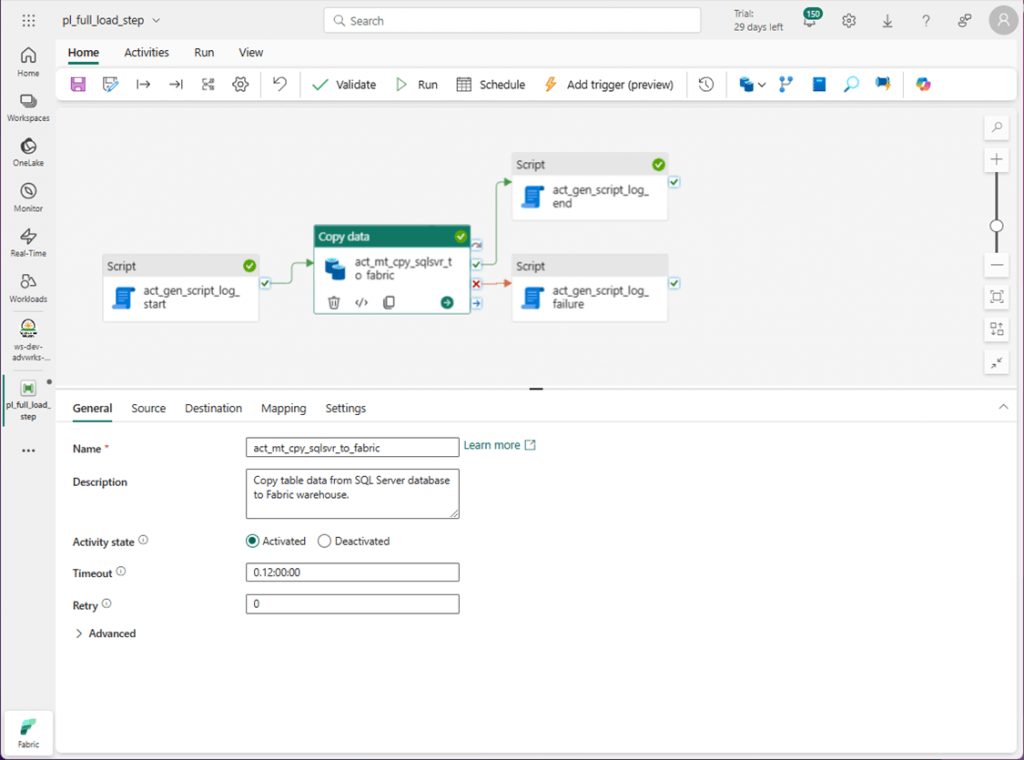 Metadata Driven Pipelines (Full Load): The Fabric Modern Data Platform ...