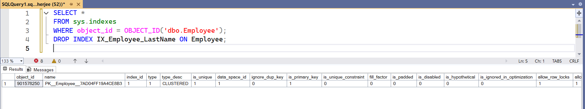 Working with Indexes on SSMS – SQLServerCentral